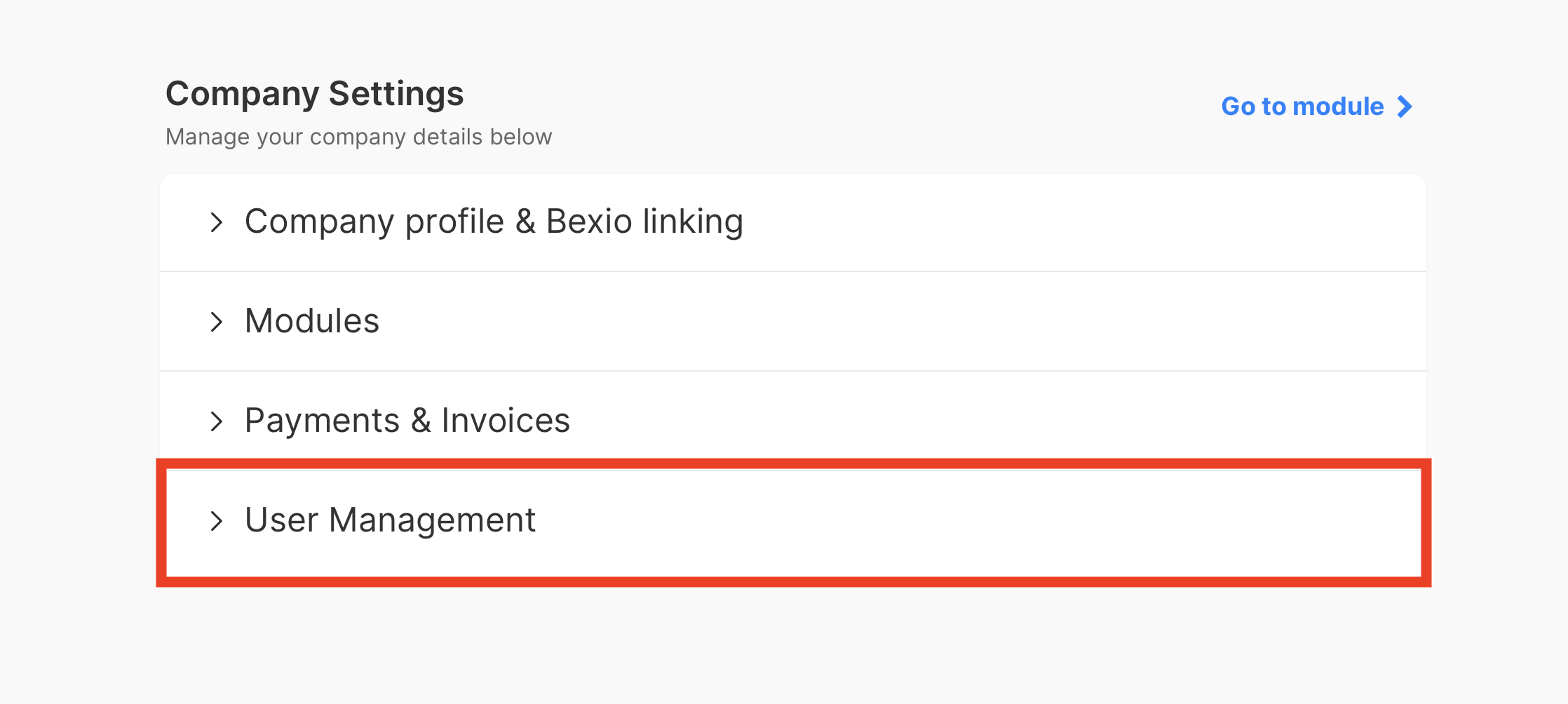 Share your company | Accrio Docs