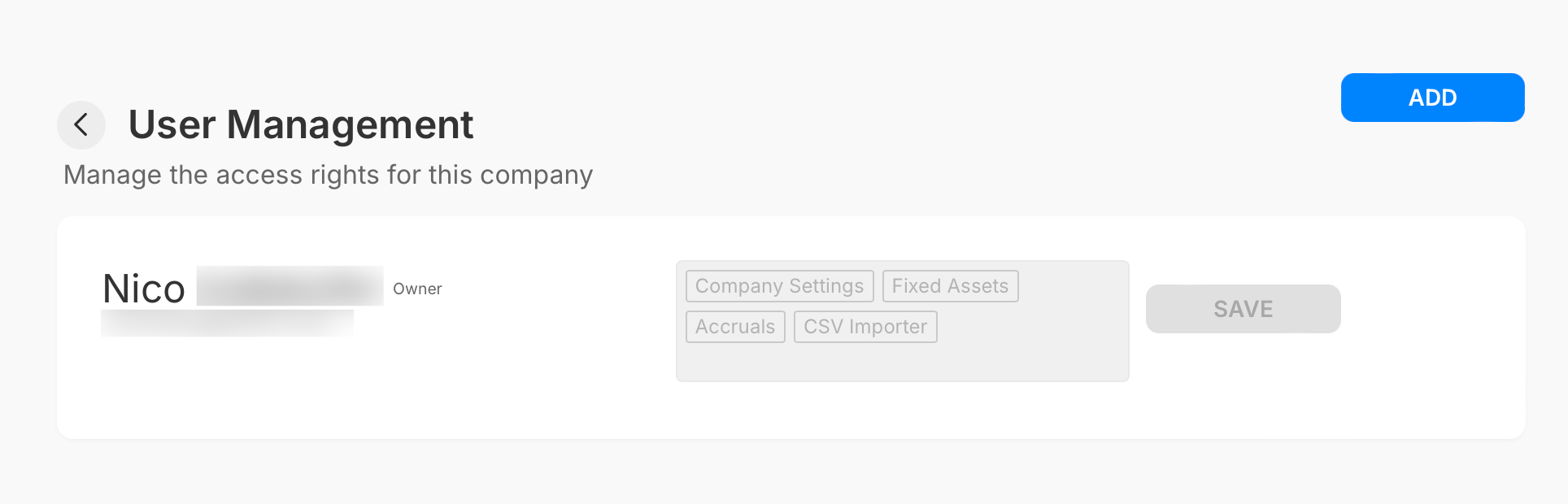 Share your company | Accrio Docs